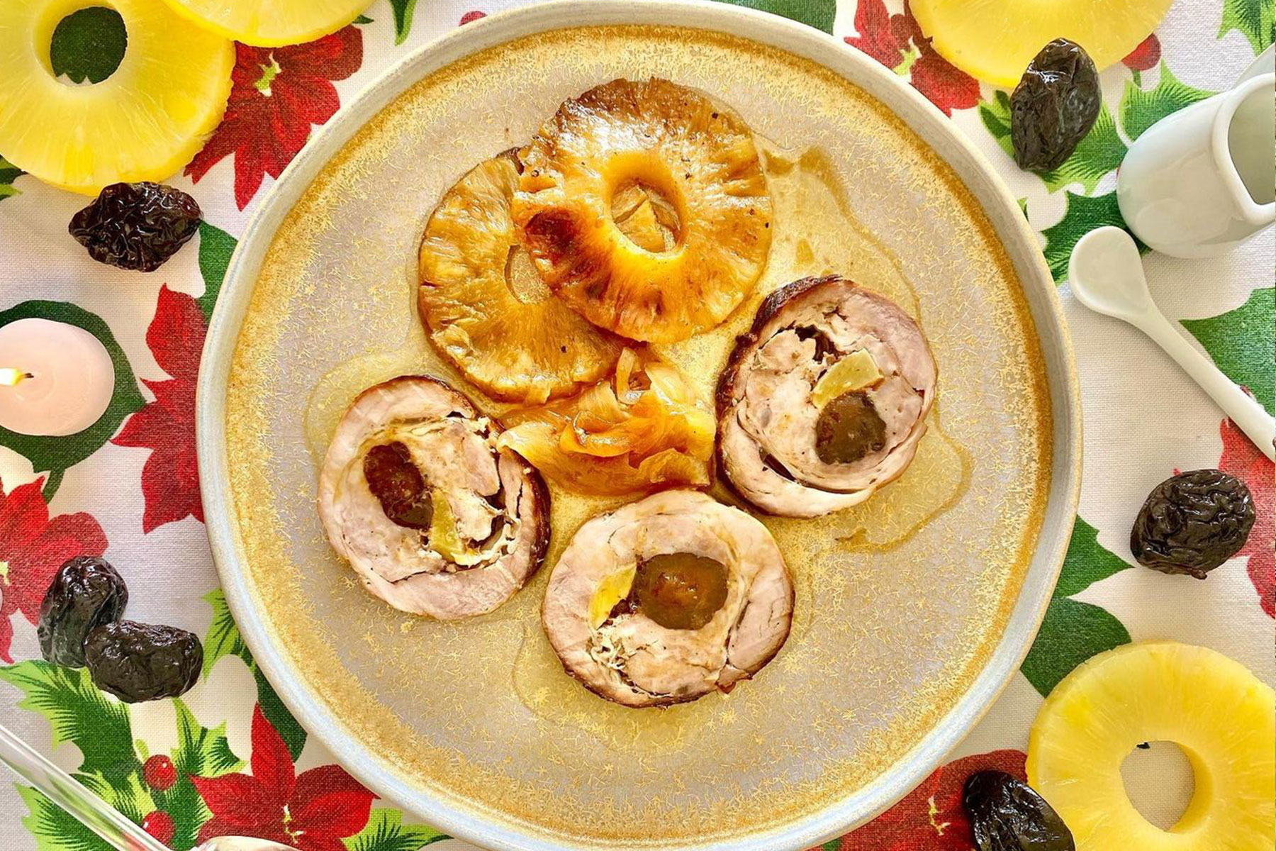 Llaminera de tocino amb compota de fruits secs - Can Serrat